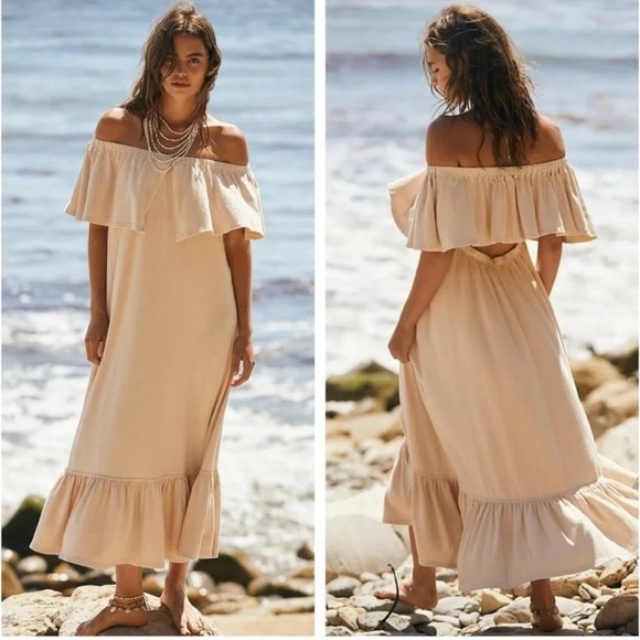 Free People | Dresses | Free People Fp Beach Lynne Midi Dress Bleached ...
